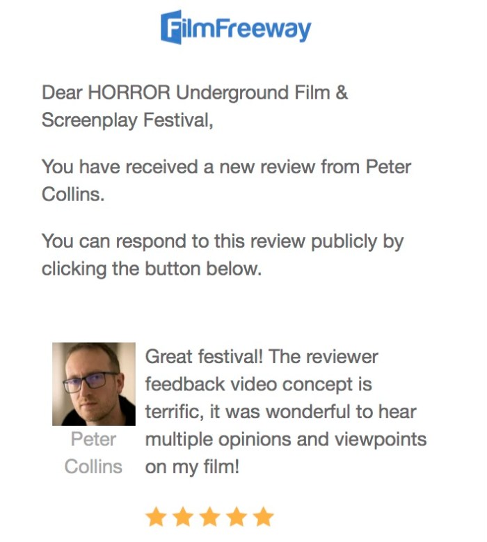 Today’s FilmFreeway Deadline: HORROR Underground Film & Screenplay ...